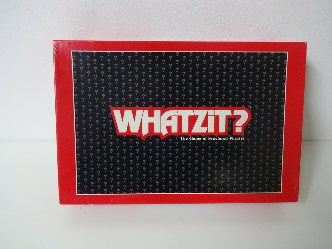 Vintage 1987 Whatzit? Board Game the Game of Fractured Phrases 80s ...