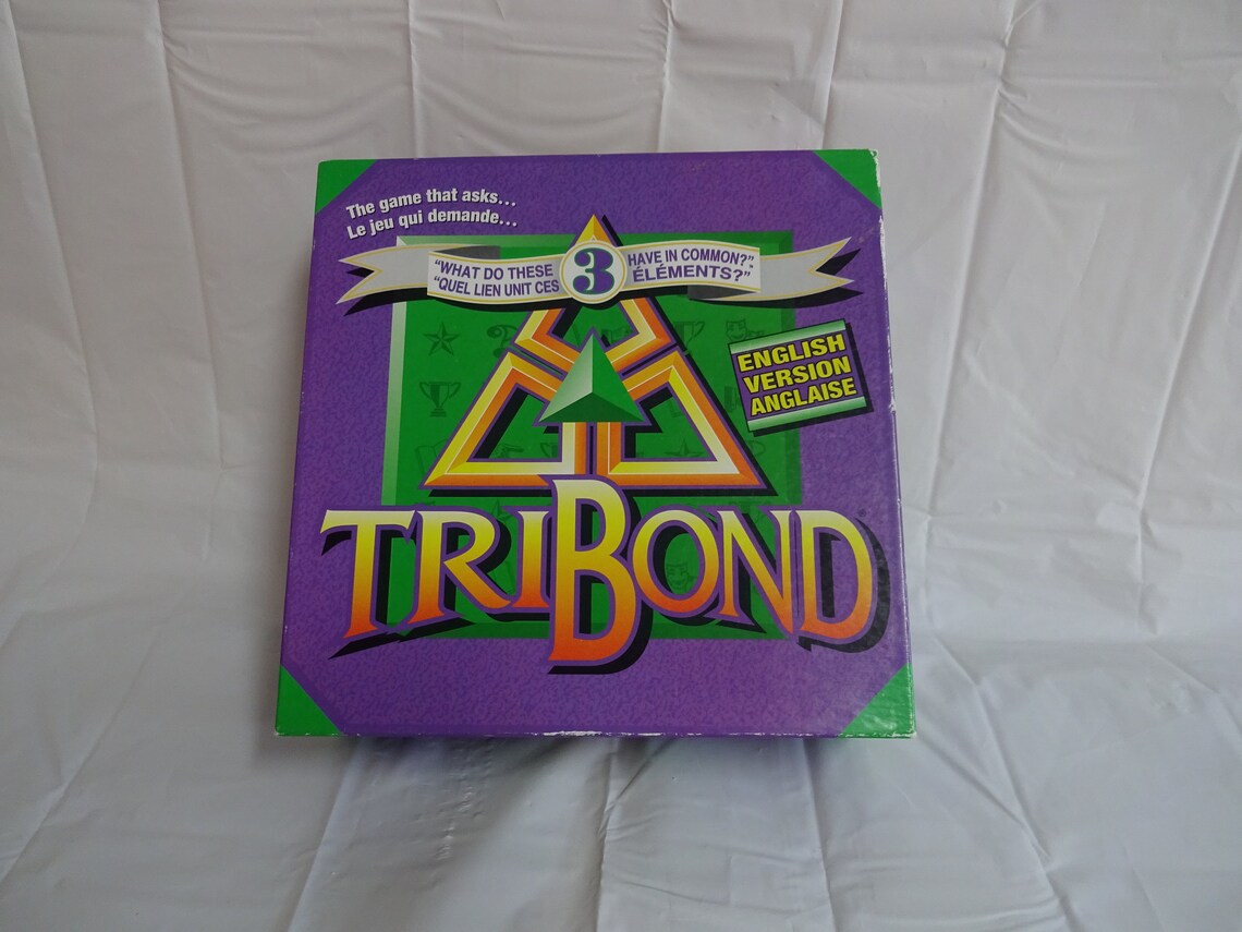 Vintage 1992 Tribond Board Game by Patch 90s Adult Board Game - Etsy