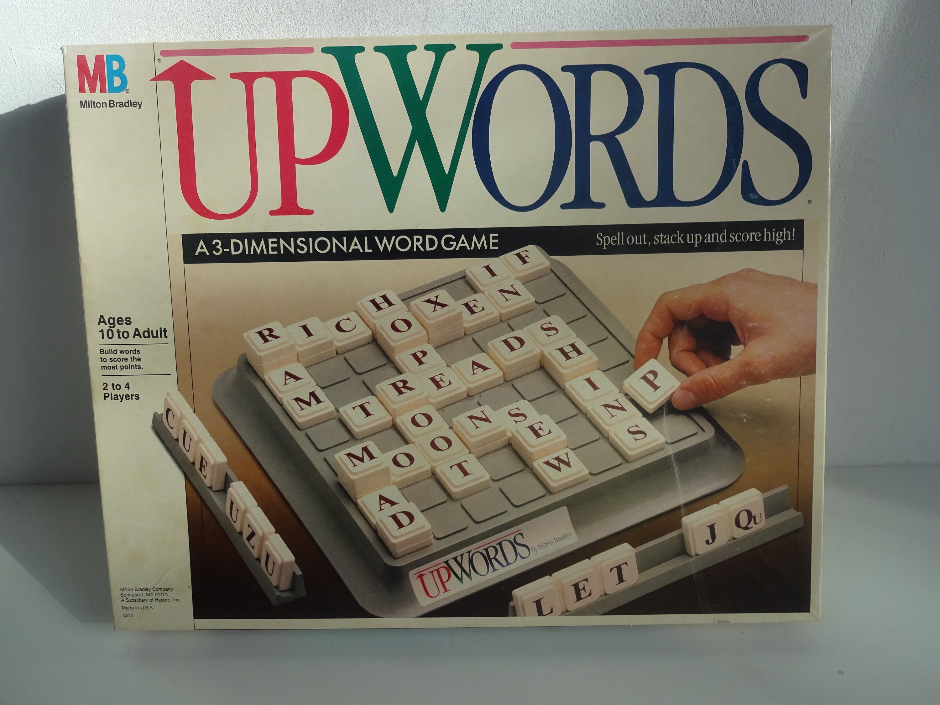 Vintage 1988 Upwords 3d scrabble word game by MB 80s - Etsy 日本