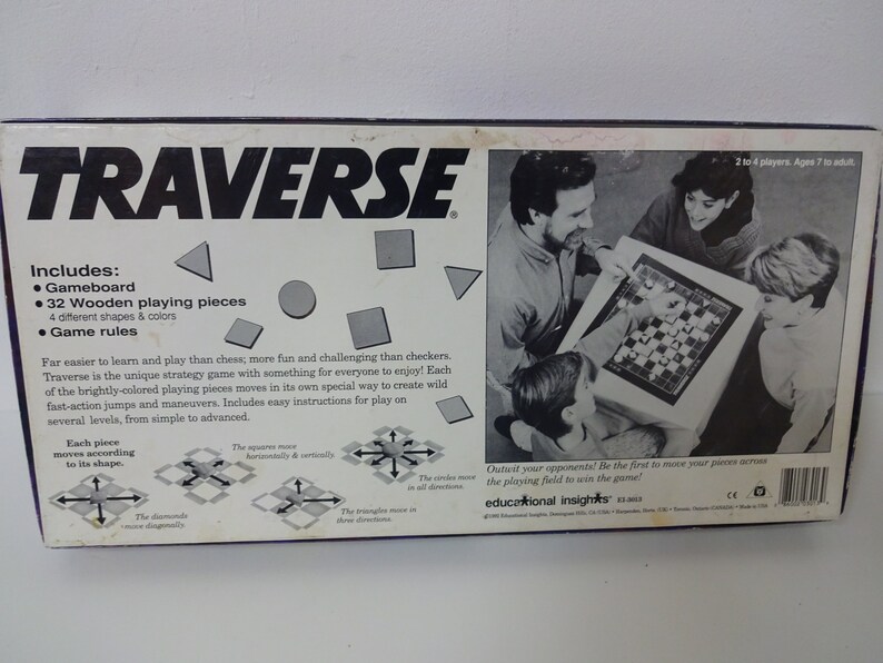 Vintage 1992 Traverse Board Game by Educational Insights - Etsy