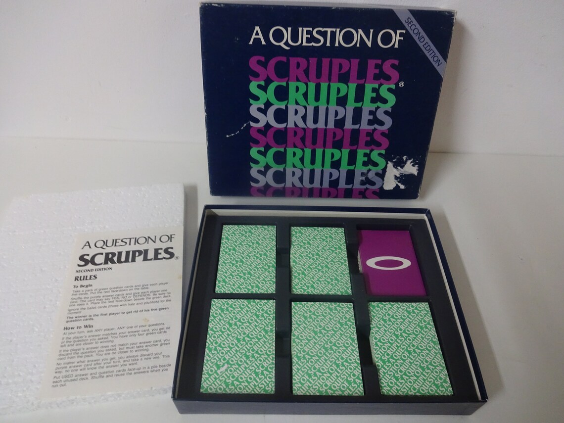 Vintage 1986 Scruples Game by High Game Enterprises Purple - Etsy