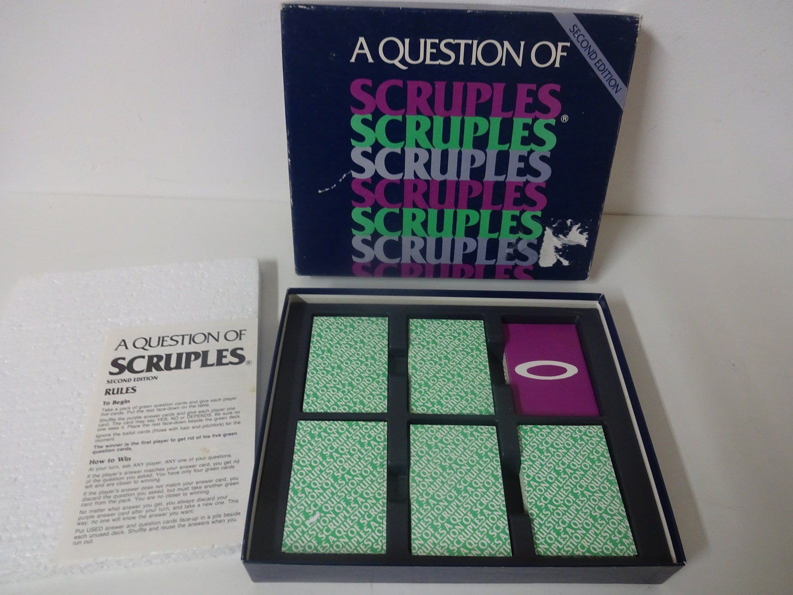Vintage 1986 Scruples Game by High Game Enterprises Purple - Etsy