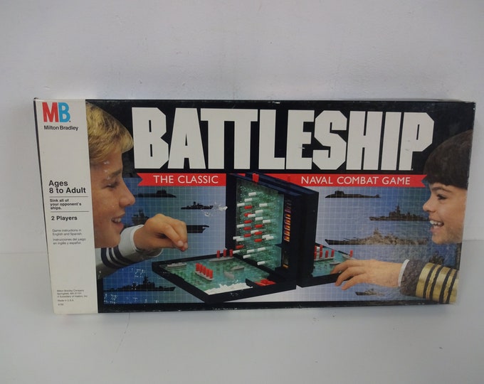 Vintage 1990 Battleship Game the Classic Naval Combat Game by MB ...