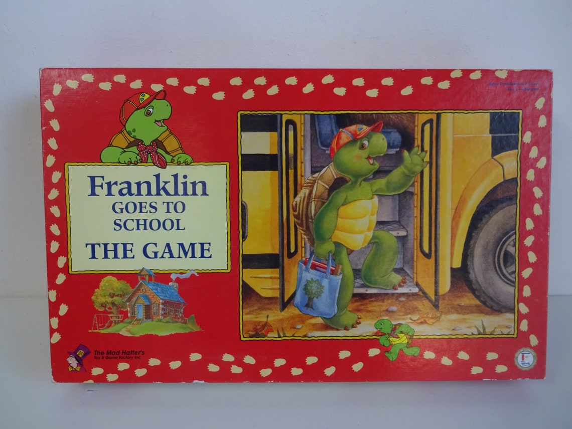 Vintage 1998 Franklin Goes to School Board Game by the Mad - Etsy