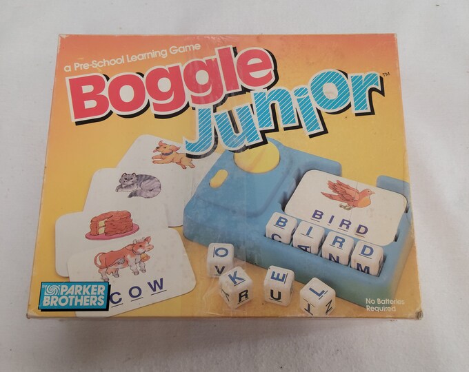 1988 Vintage Boggle Junior Board Game - Etsy