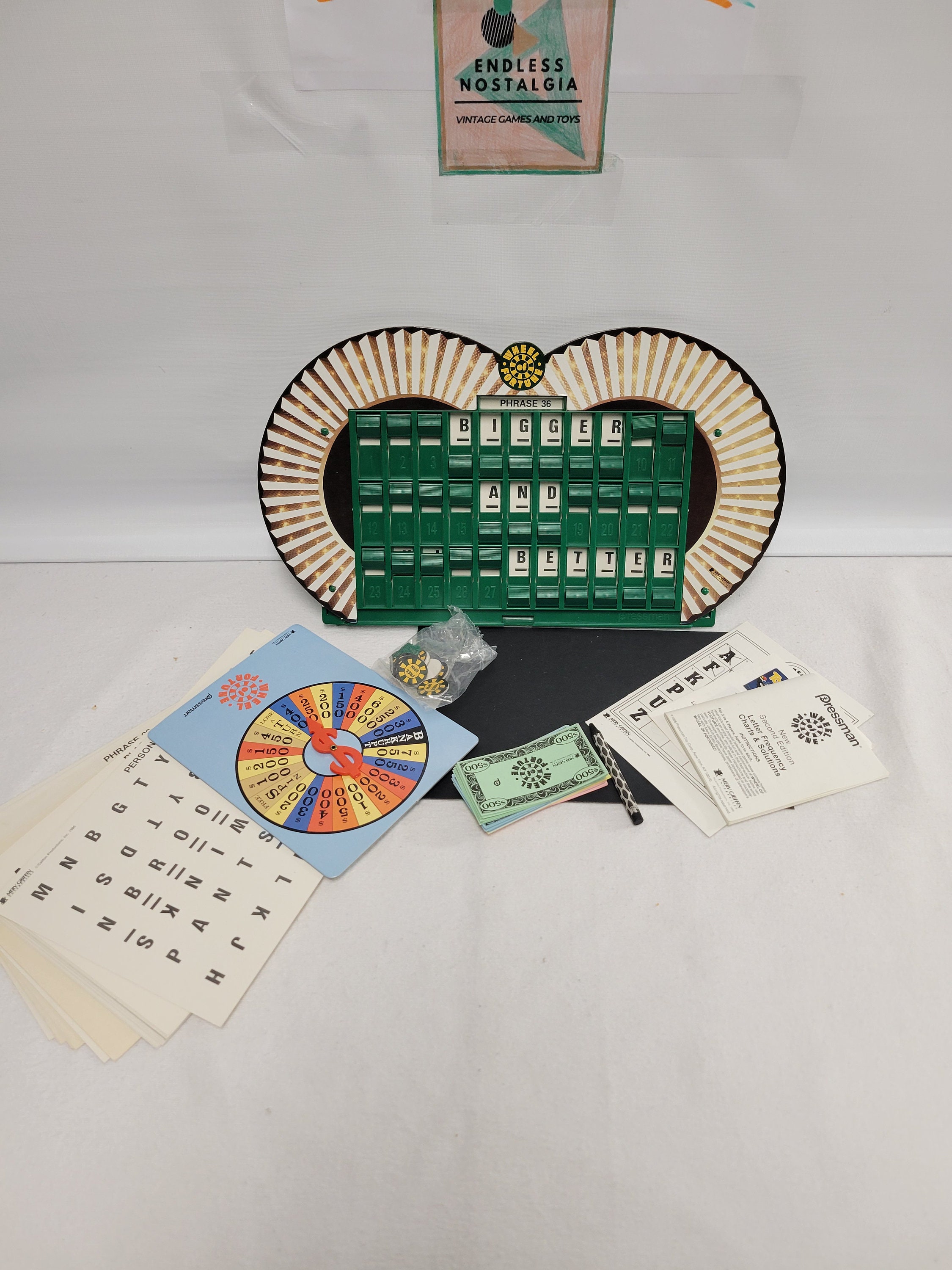 1985 Vintage Wheel of Fortune Board Game - Etsy