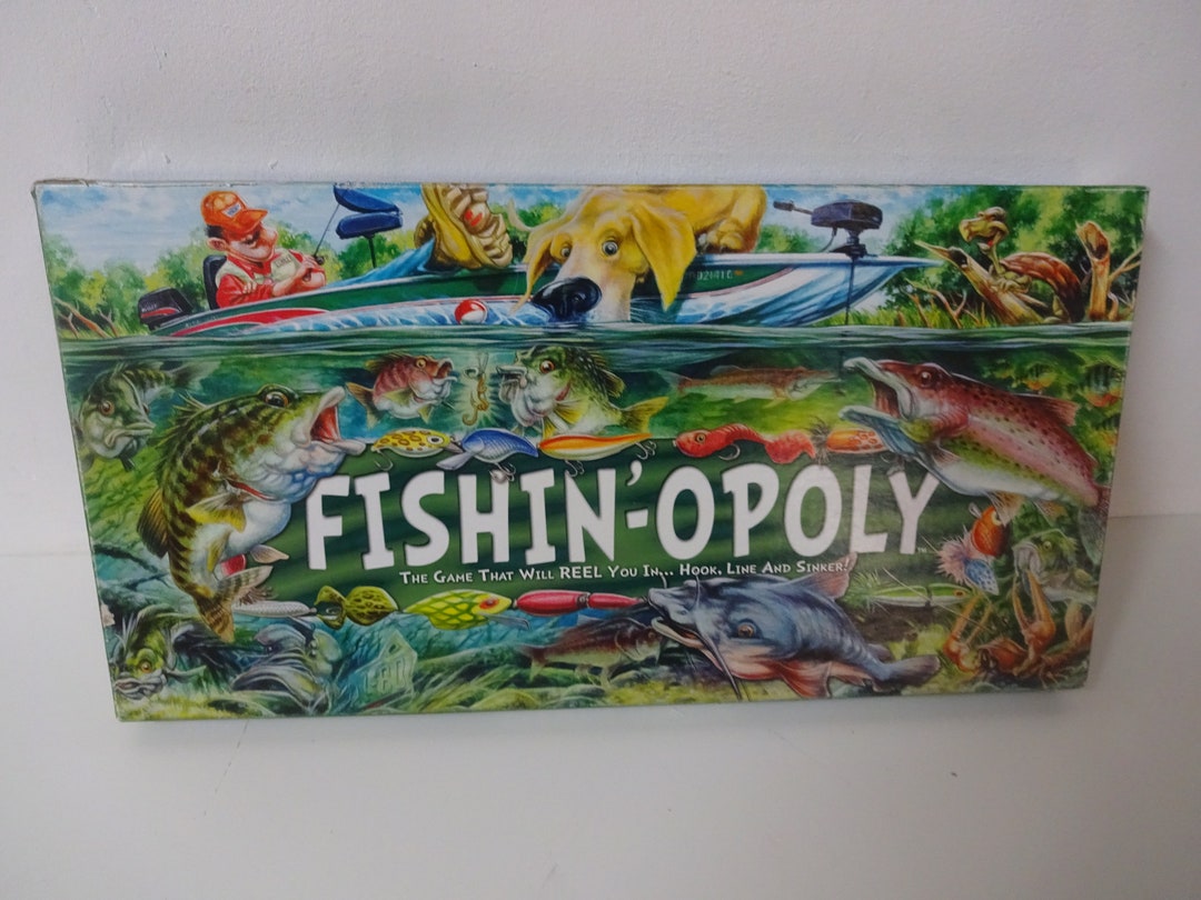Vintage 1998 Fishin-opoly Board Game by Late for the Sky Complete - Etsy