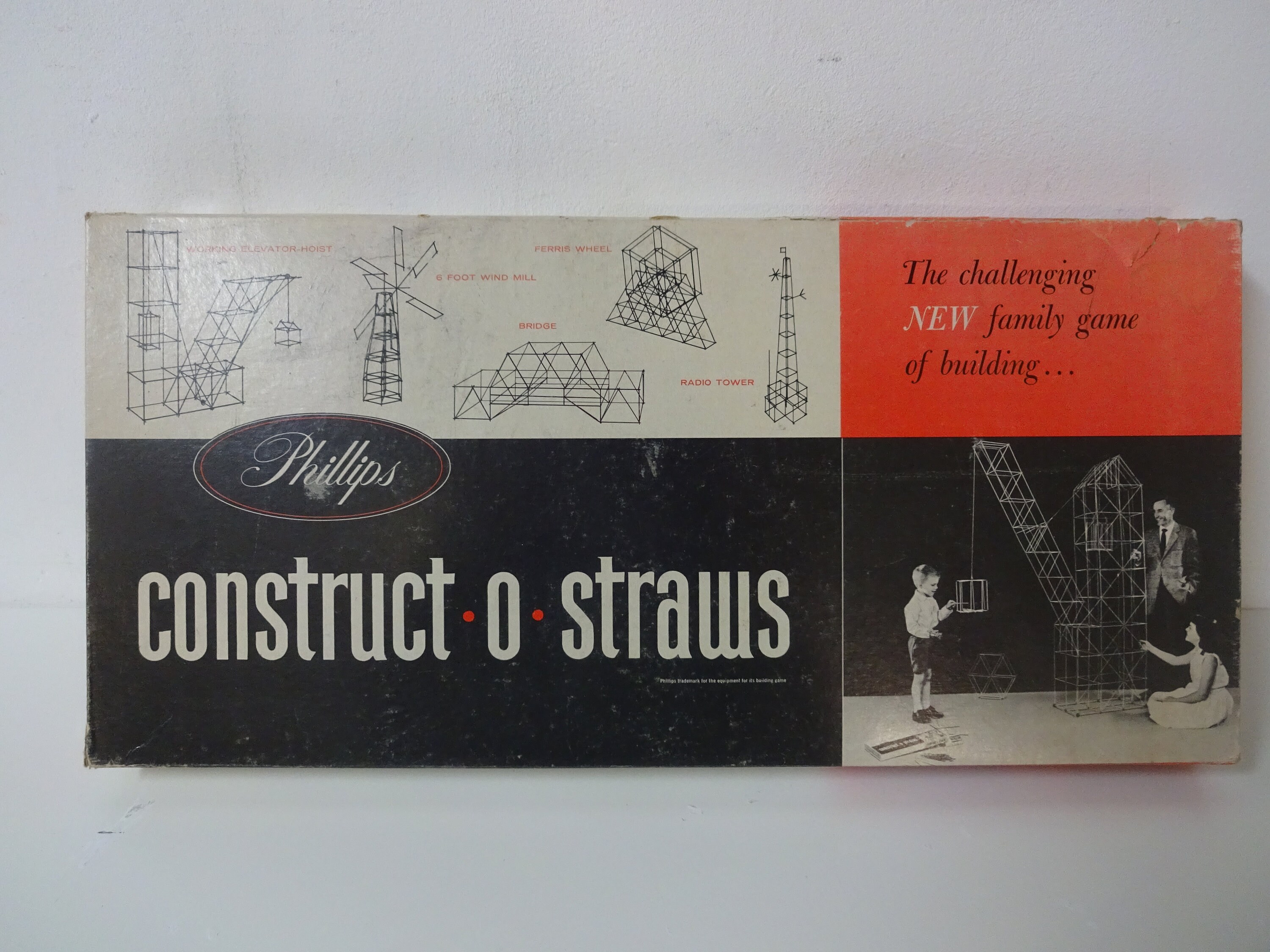 Rare Vintage 1960 Construct O Straws Game by Phillips Publishers Family ...