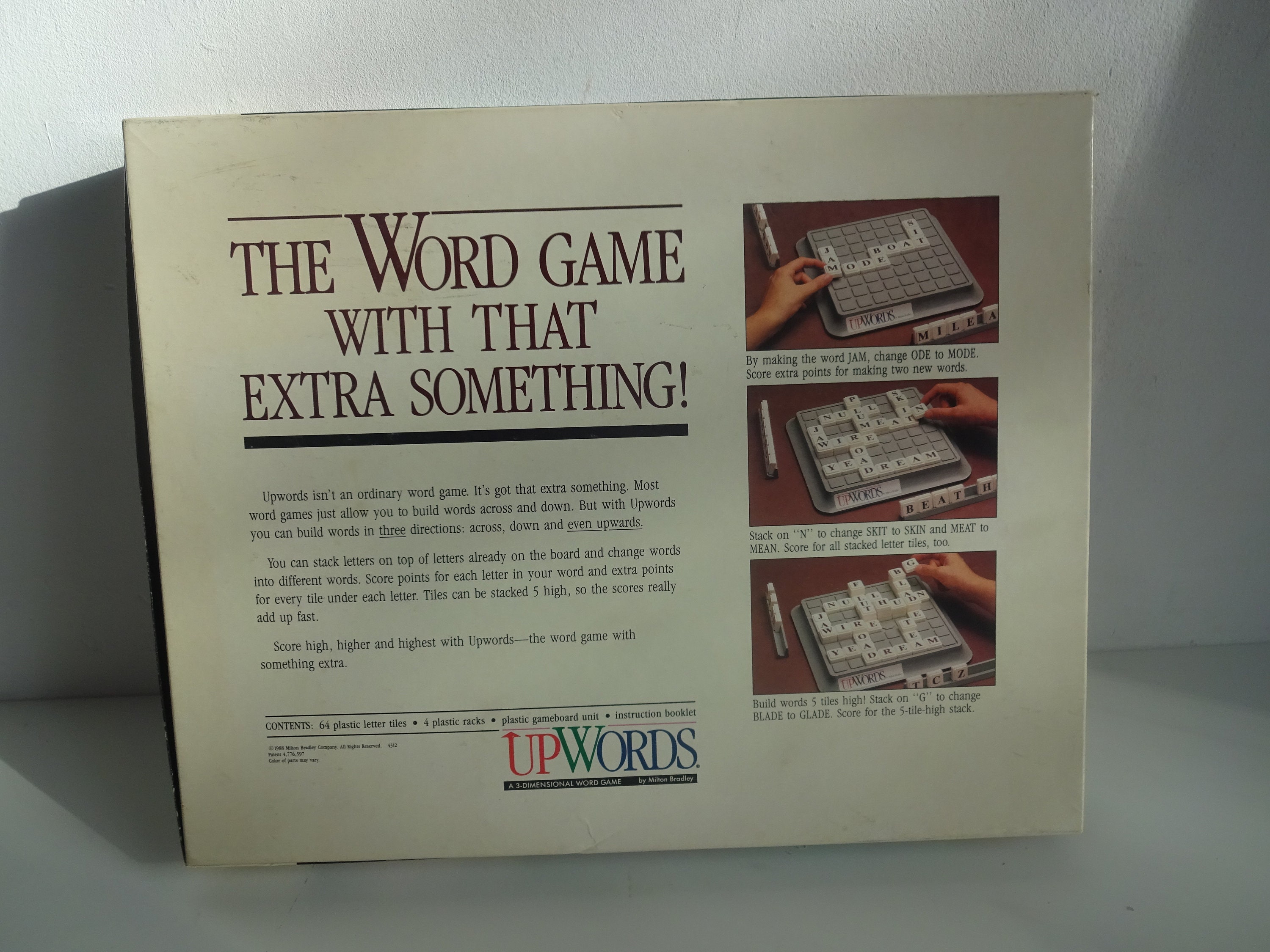 Vintage 1988 Upwords 3d scrabble word game by MB 80s - Etsy 日本