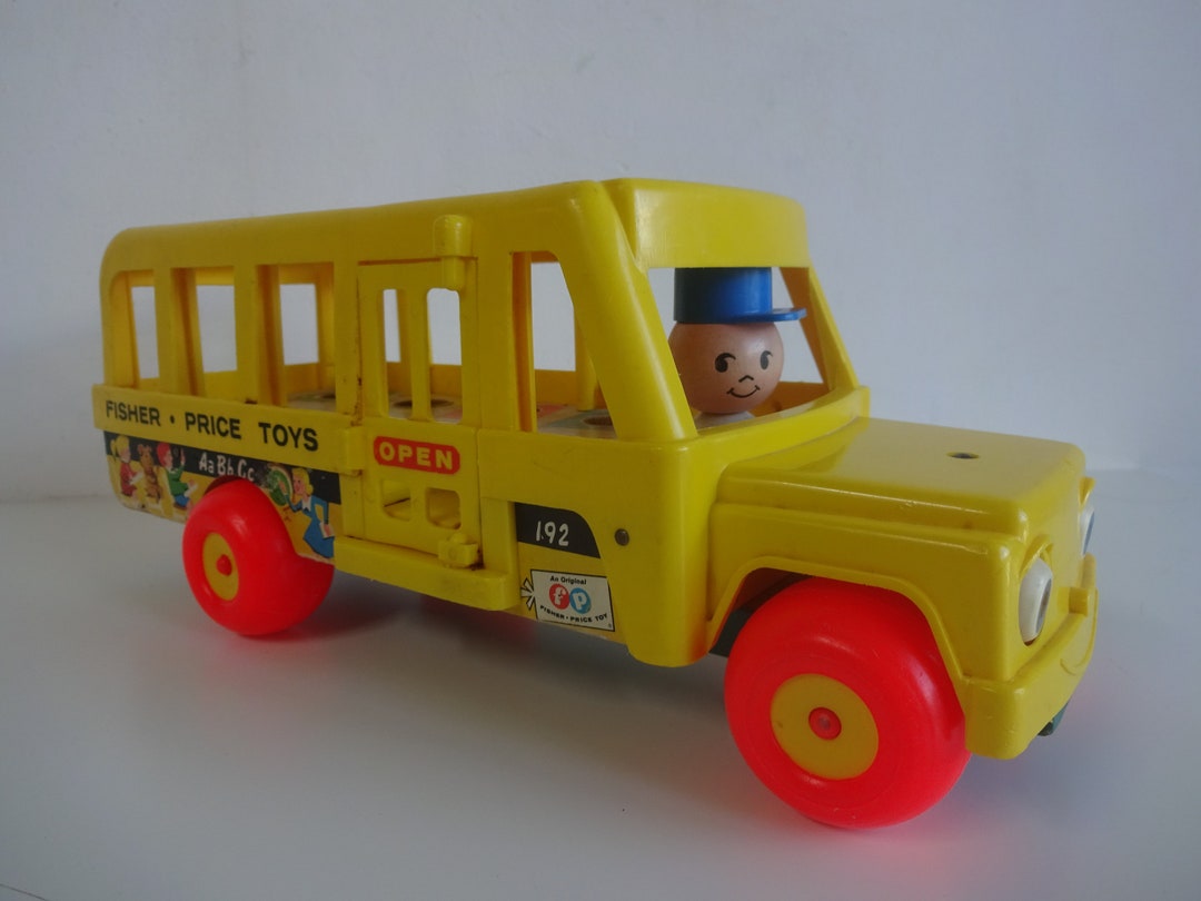Vintage 1965 Fisher Price School Bus 192 Fisher Price Toys - Etsy