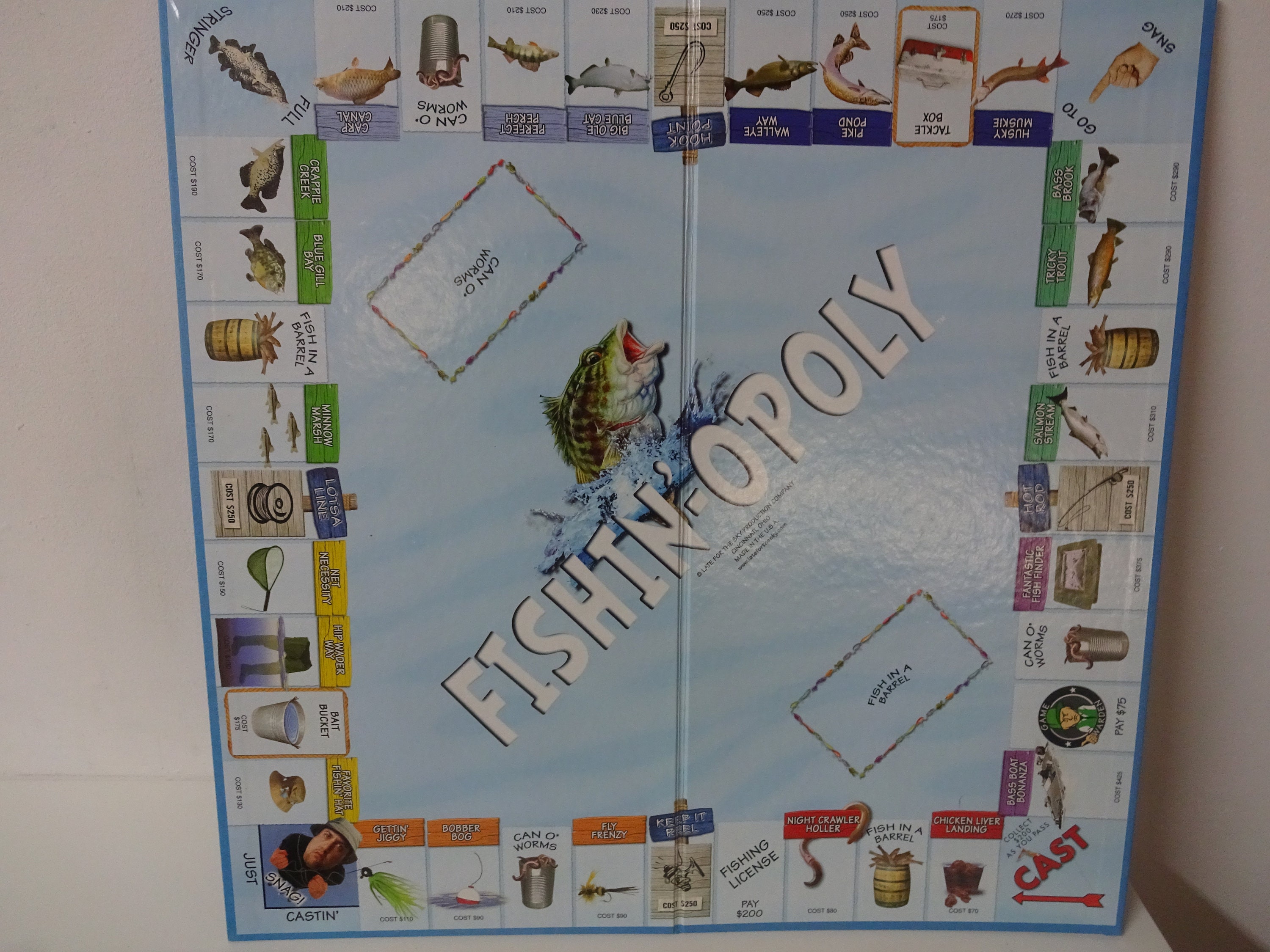 Vintage 1998 Fishin-opoly Board Game by Late for the Sky - Etsy