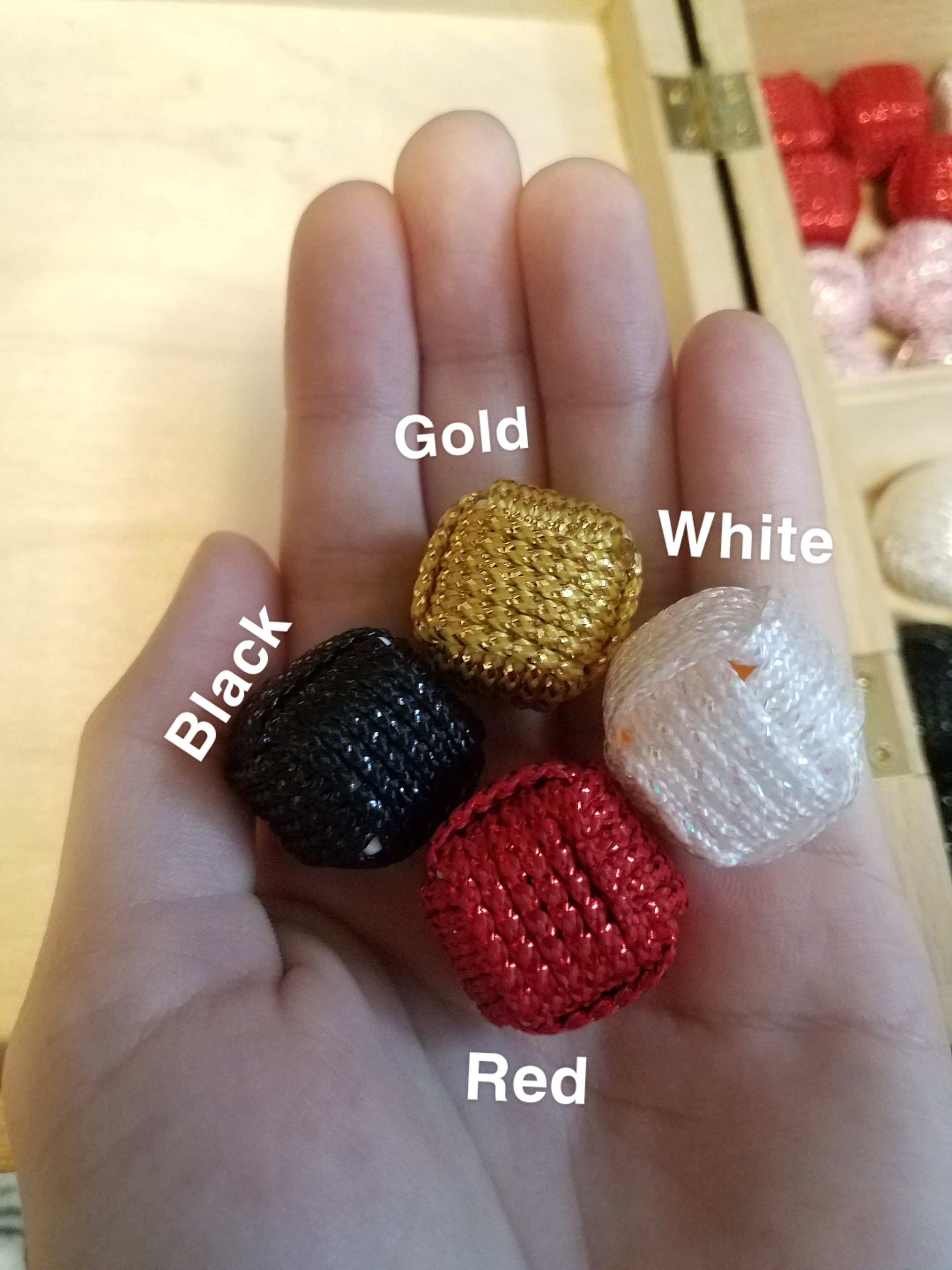 Metallic Monkey Fist Balls (set of 4) - Etsy