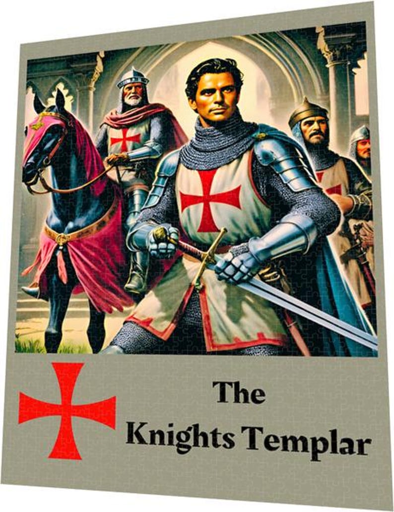 The Knights Templar: 1000 Pieces Puzzle 20x28 Inches Perfect Gift Item ...