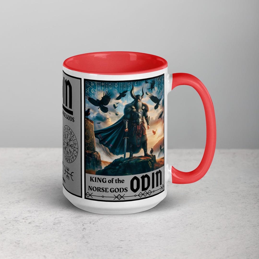 Odin Norse God Coffee Mug: Valhalla Fan Gift - Etsy
