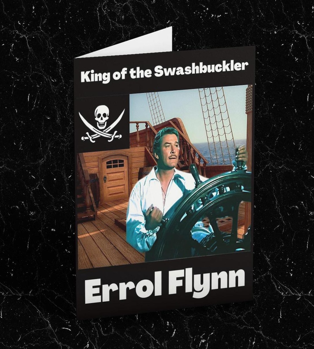 Errol Flynn: the Ultimate Swashbuckler & Pirate King Greeting Card 5x7 ...