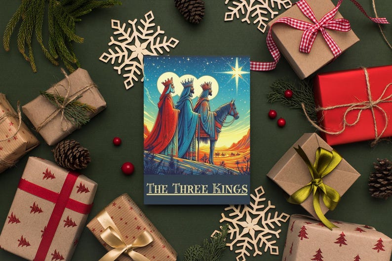 The Three Kings Holy Bible Saints New Frameable Greeting Cards 5X7 ...