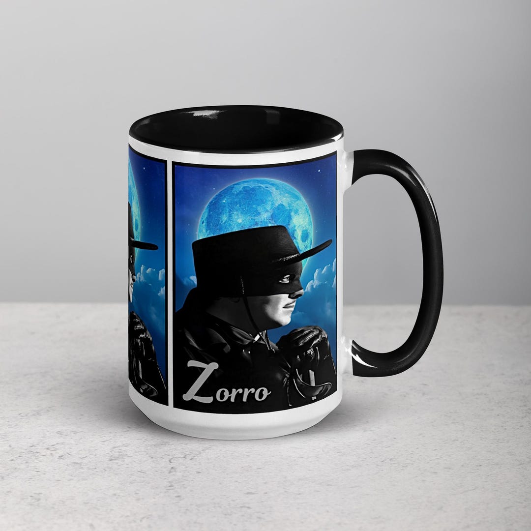 15oz El Zorro High-quality Coffee Mug 443.60ml Don Diego De La Vega Aka ...