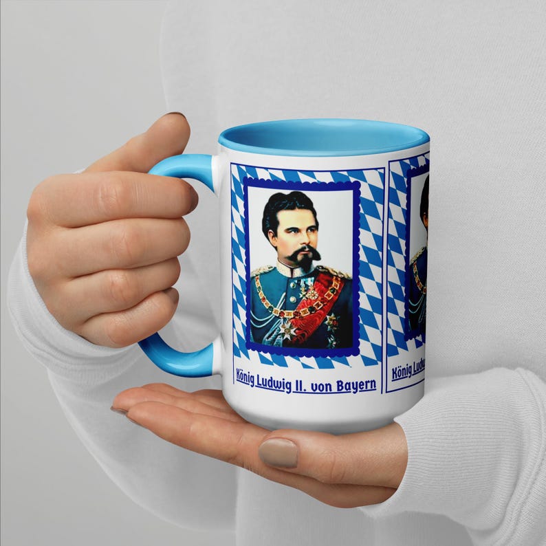 Ludwig II of Bavaria Neuschwanstein Castle 15oz Premium Coffee Mug (443 ...