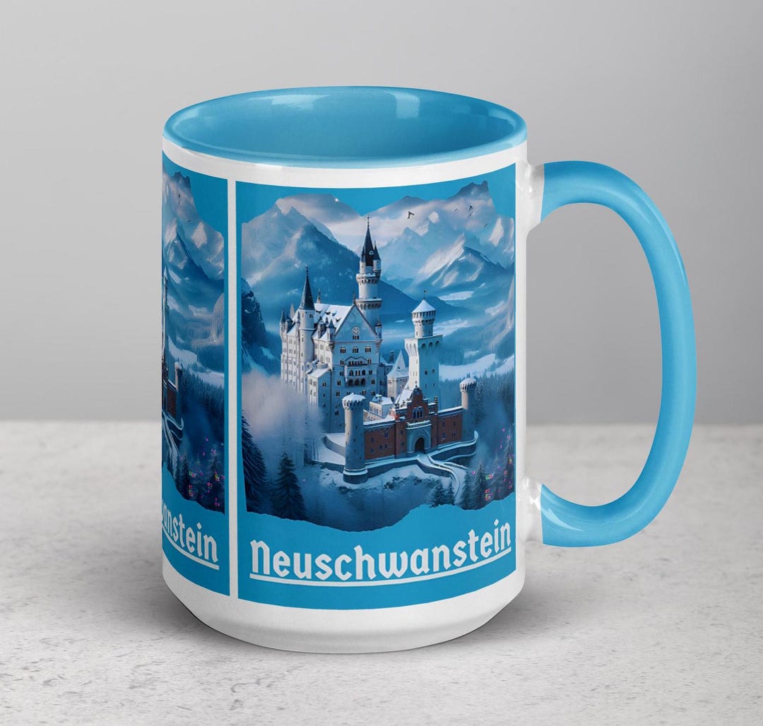 Neuschwanstein Castle in Winter (bavaria): German Disney Castle Coffee ...