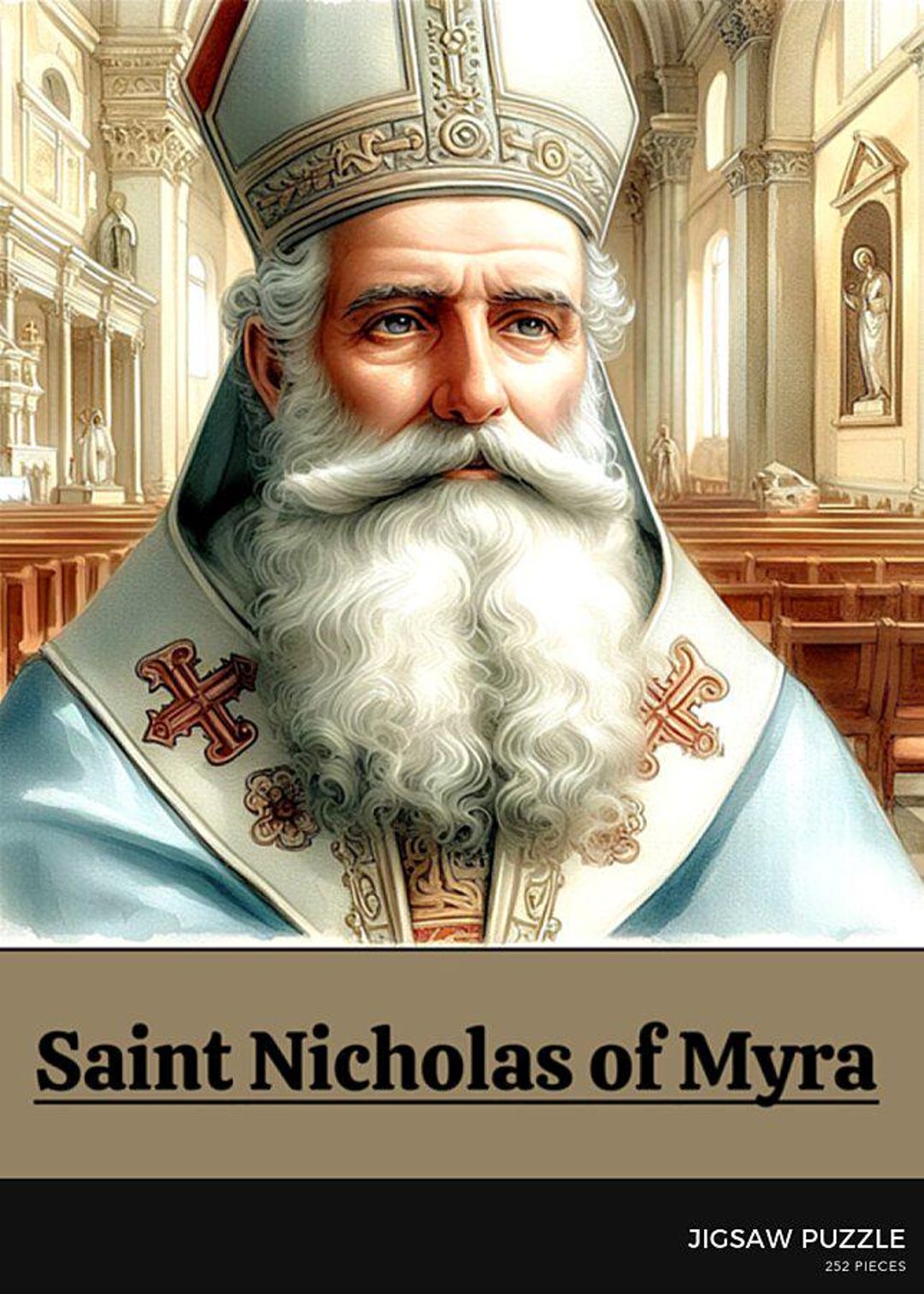 Saint Nicholas of Myra the Real SANTA CLAUS: 12x16 Inches 252 Pieces ...