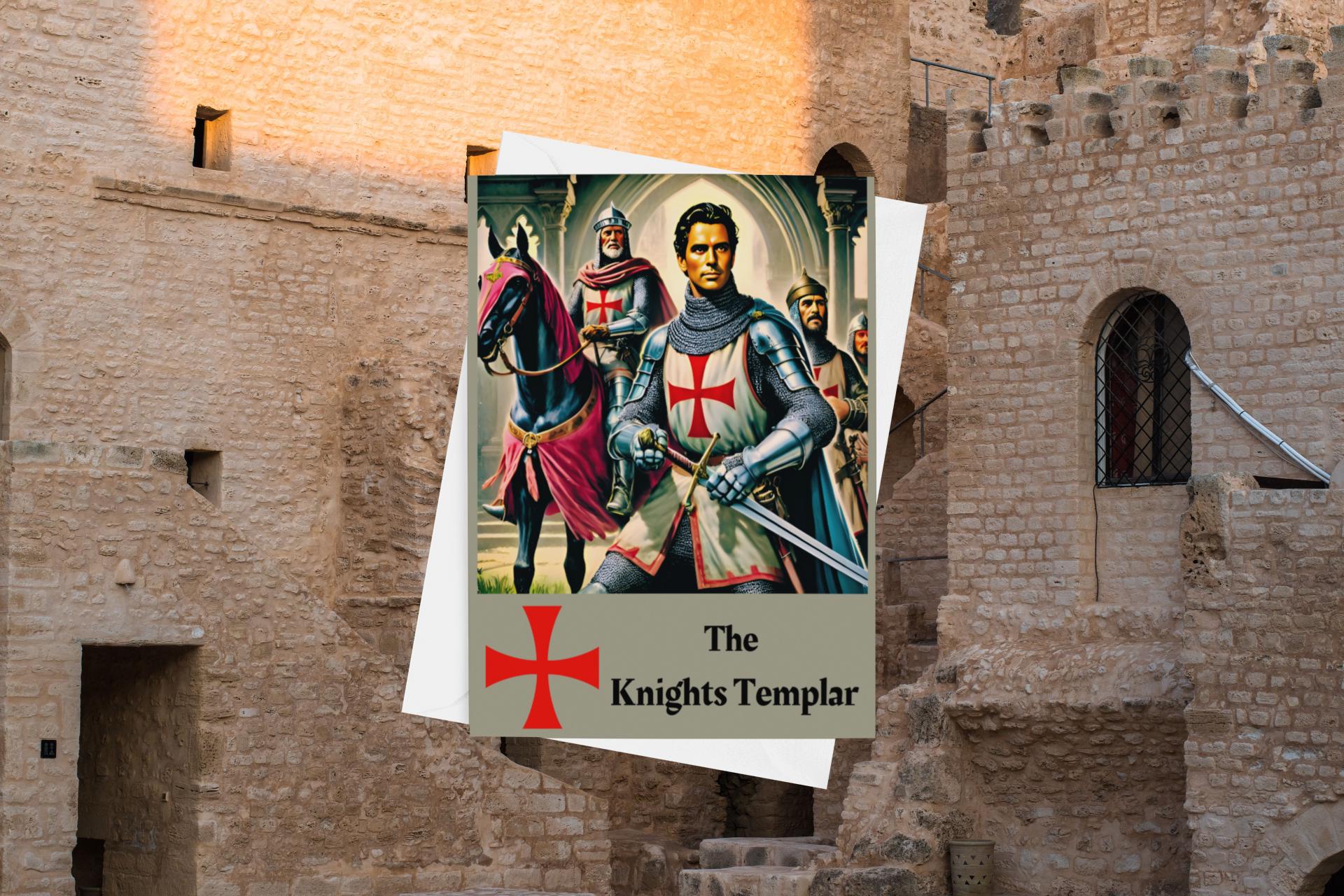The Knights Templar: Frameable Greeting Card 5x7 Inches Perfect Gift ...