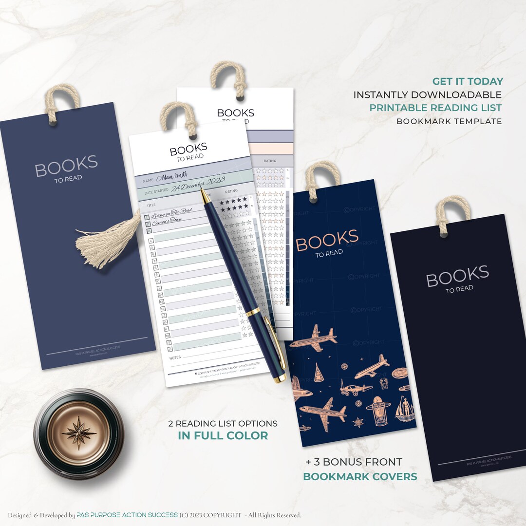 Reading Tracker for Men, Book Tracker for Men, Book Review, Booklover ...