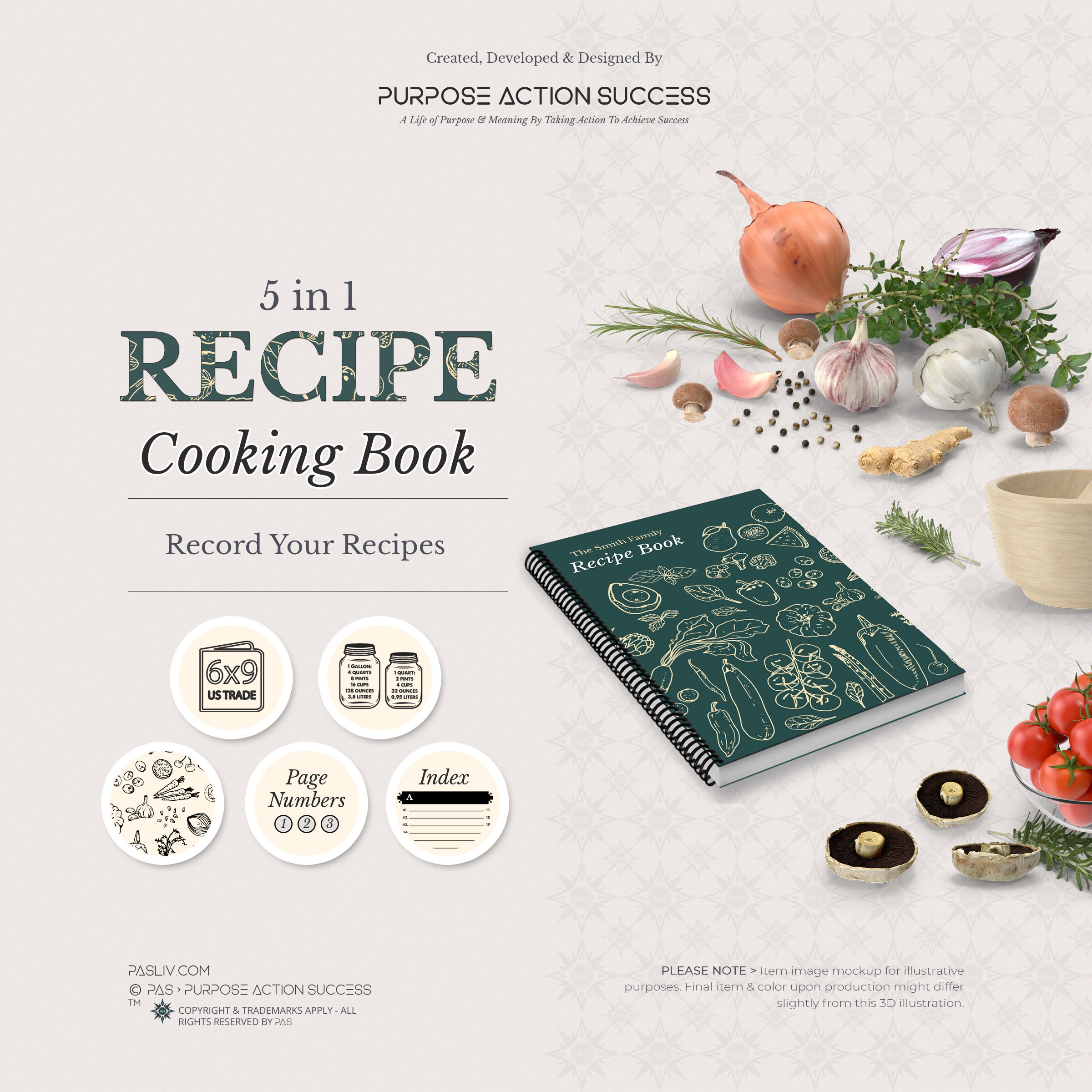 Blank Cookbook Cover Design