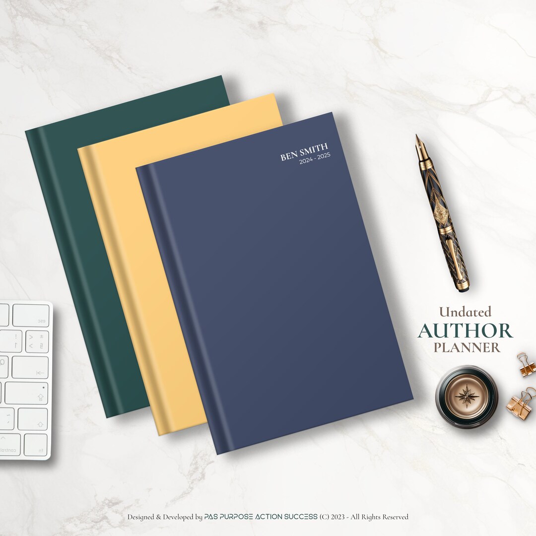 Undated Author Planner, Gift for Writer, Gift for Author, Writer ...