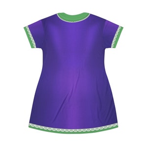Disgust Pajamas Short Sleeve Dress, Inside Out 2 Inspired Costume ...