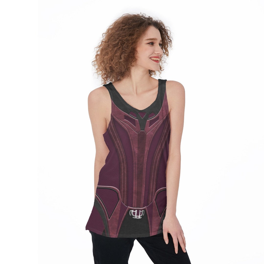 Wandavision TV Series Tank Top, Wanda Scarlet Witch Unisex Costume ...