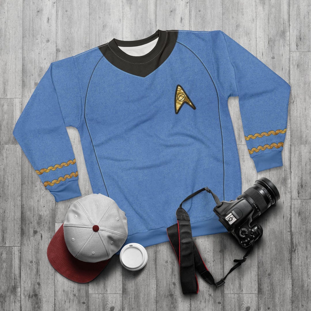 Starfleet Officer Uniform Long Sleeve Shirt, Science Costume ...