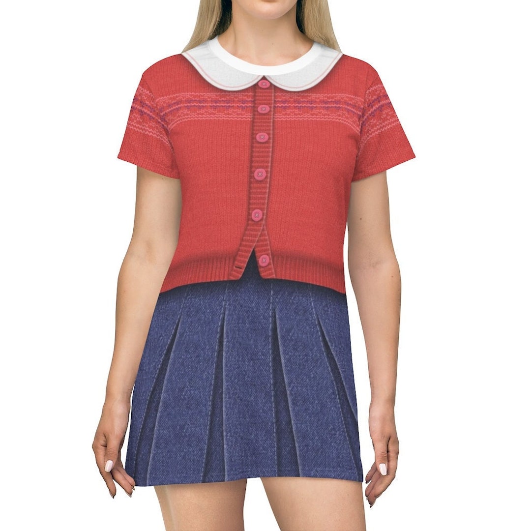 Meilin Lee Short Sleeve Dress, Turning Red Costume, Pixar Mei-mei, New ...