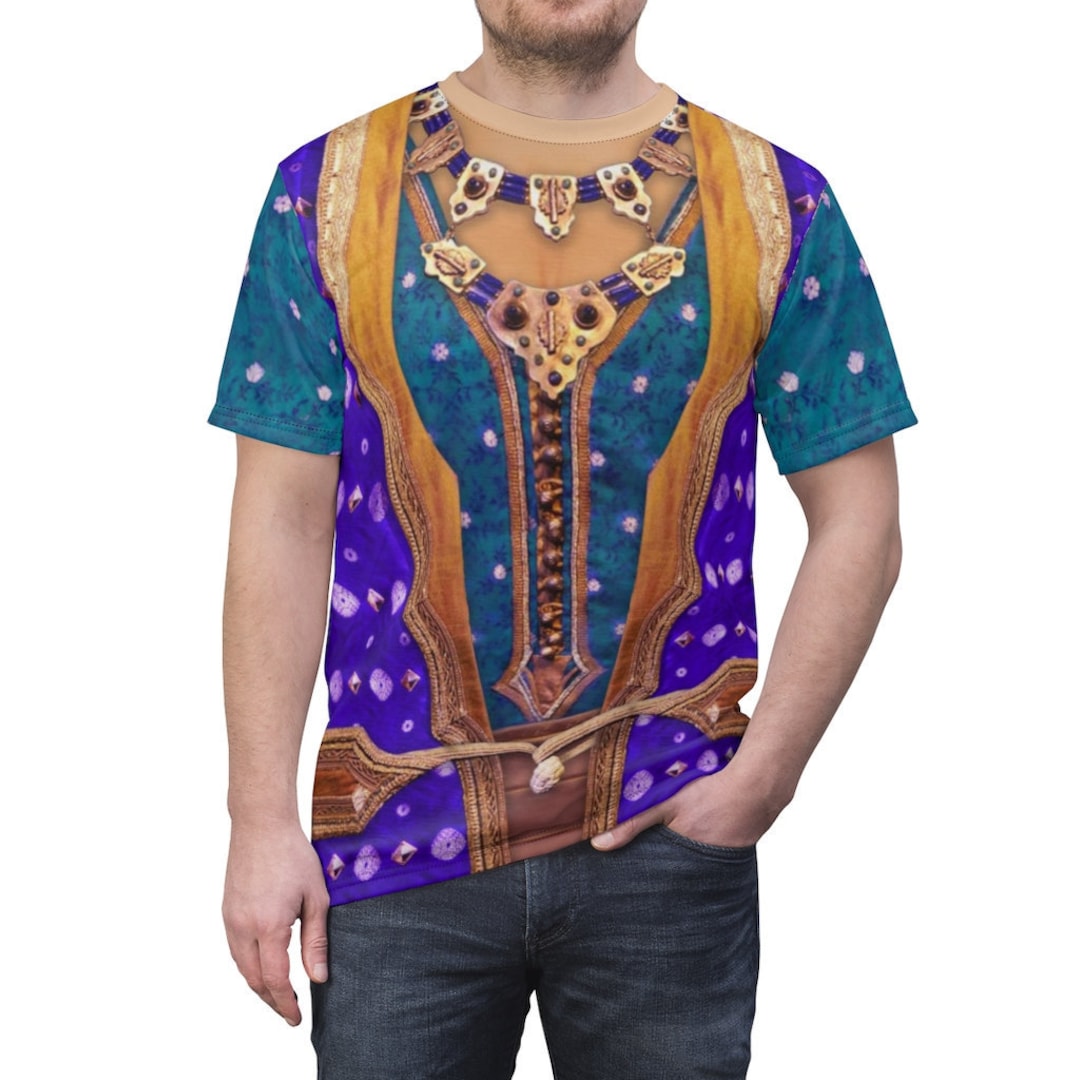 Aladdin Live Action Costume, Genie Human Shirt, Genie Cosplay, Magic ...