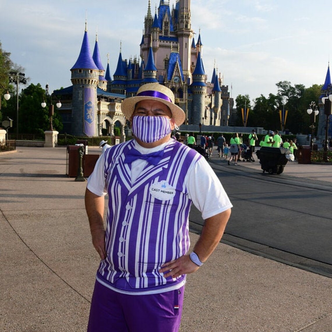 Purple Dapper Dan Shirt, the Dapper Dans Costume, Walt Disney World ...