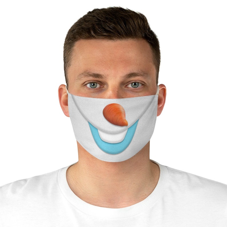 Olaf Face Mask Frozen Face Mask Unisex Face Mask Made in - Etsy