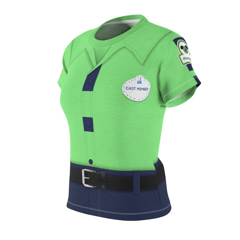 Photopass Cast Member Green Uniforms Women's Shirt, Disneyland Cast ...