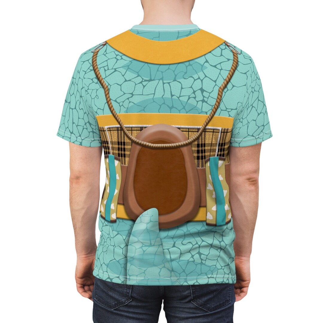Clover Unisex T-shirt, Dino Ranch Costume, Aquamarine Brontosaurus ...