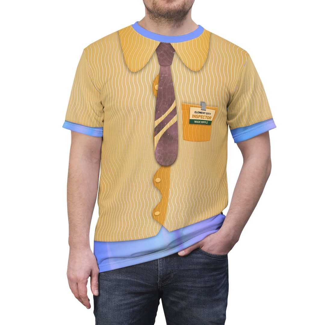 Wade Ripple Bow Tie Suit Shirt, Elemental Costume, Element City Cosplay ...