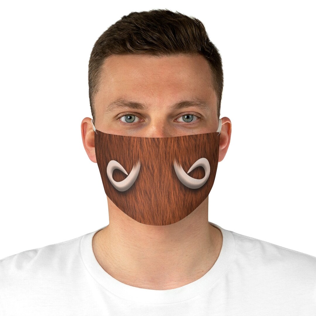 Manny Cloth Face Mask, the Ice Age Adventures of Buck Wild Costume ...