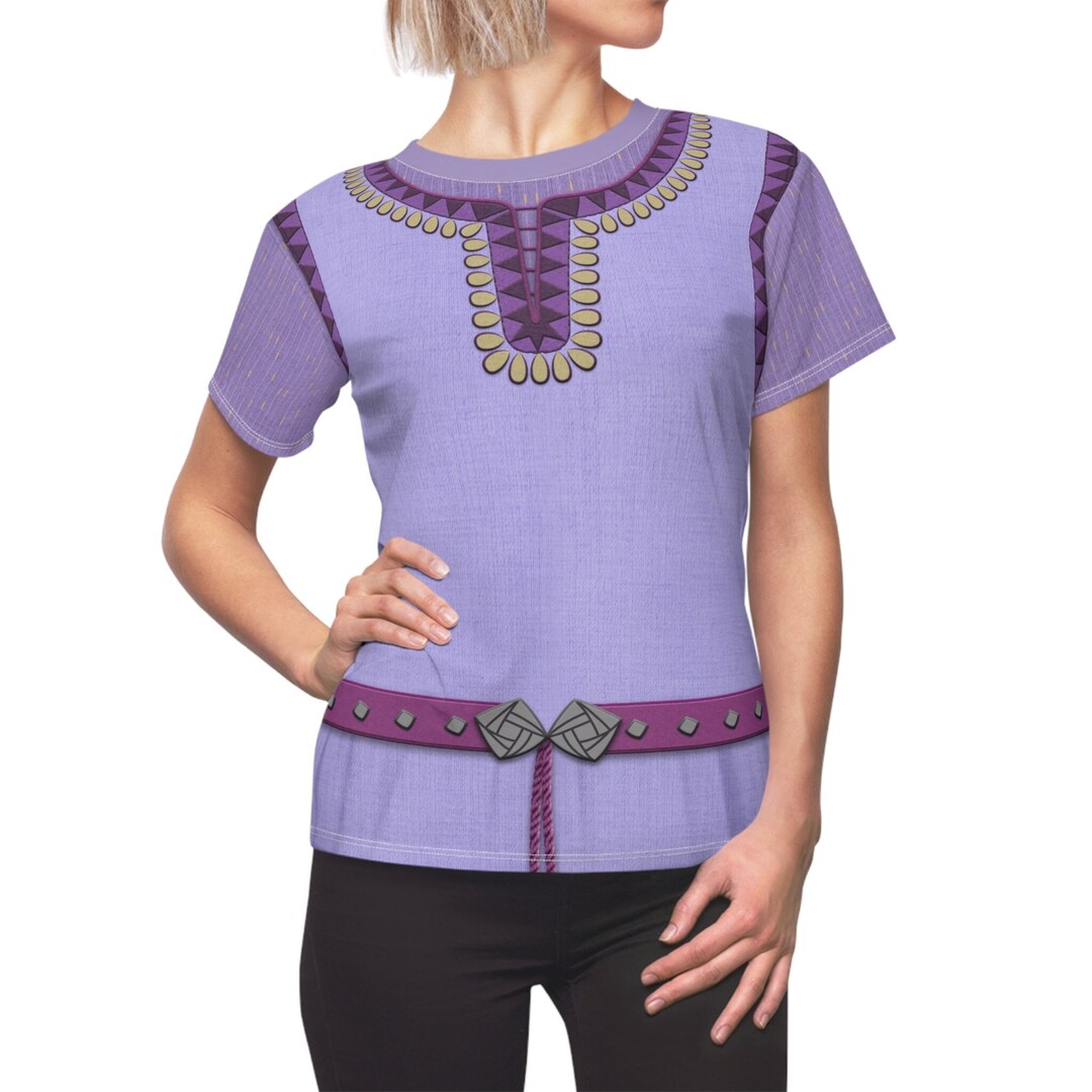Asha Women's Shirt, Wish 2023 Cosplay Costume, Disney Musical Animation ...