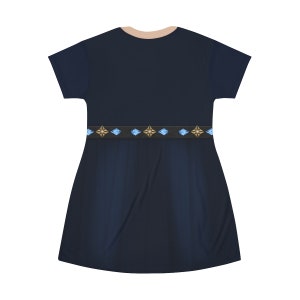 Disenchanted Inspired Costume, Giselle Philip Blue Short Sleeve Dress ...