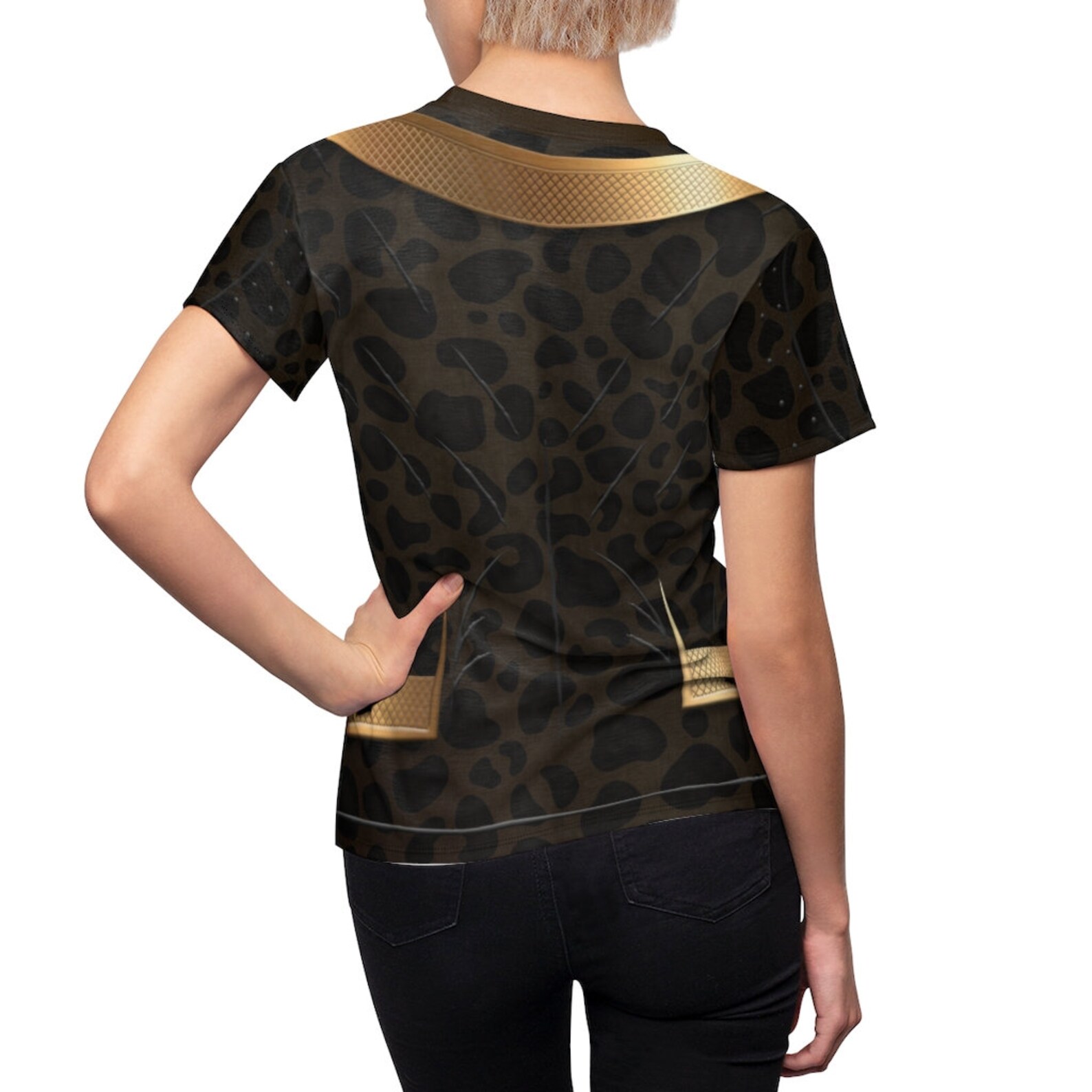 Black Panther Costume, Erik Killmonger Golden Jaguar Women Shirt, Erik ...