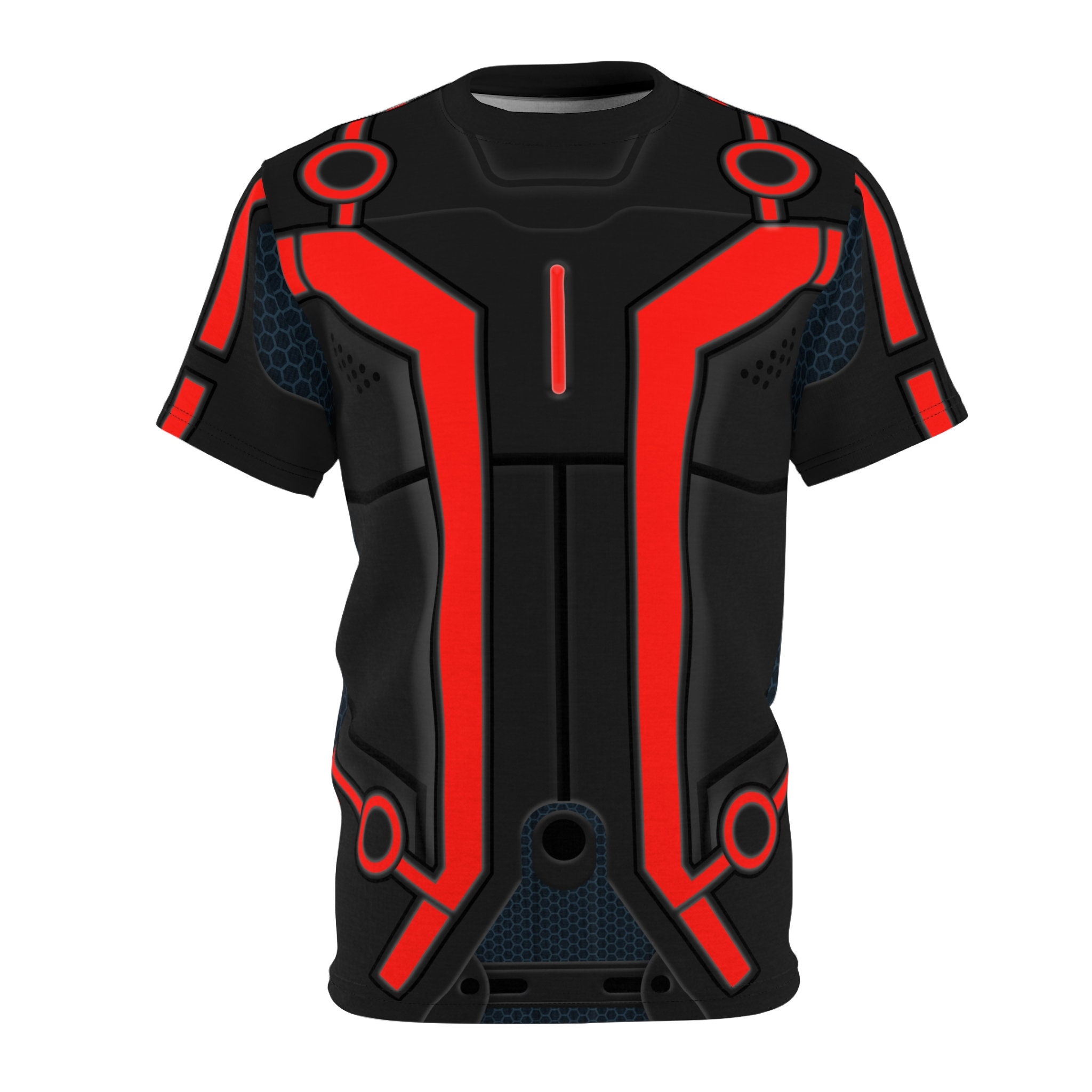 Red Tron 3D T-Shirt, Costume Halloween Cosplay 3D T-Shirt, Halloween ...