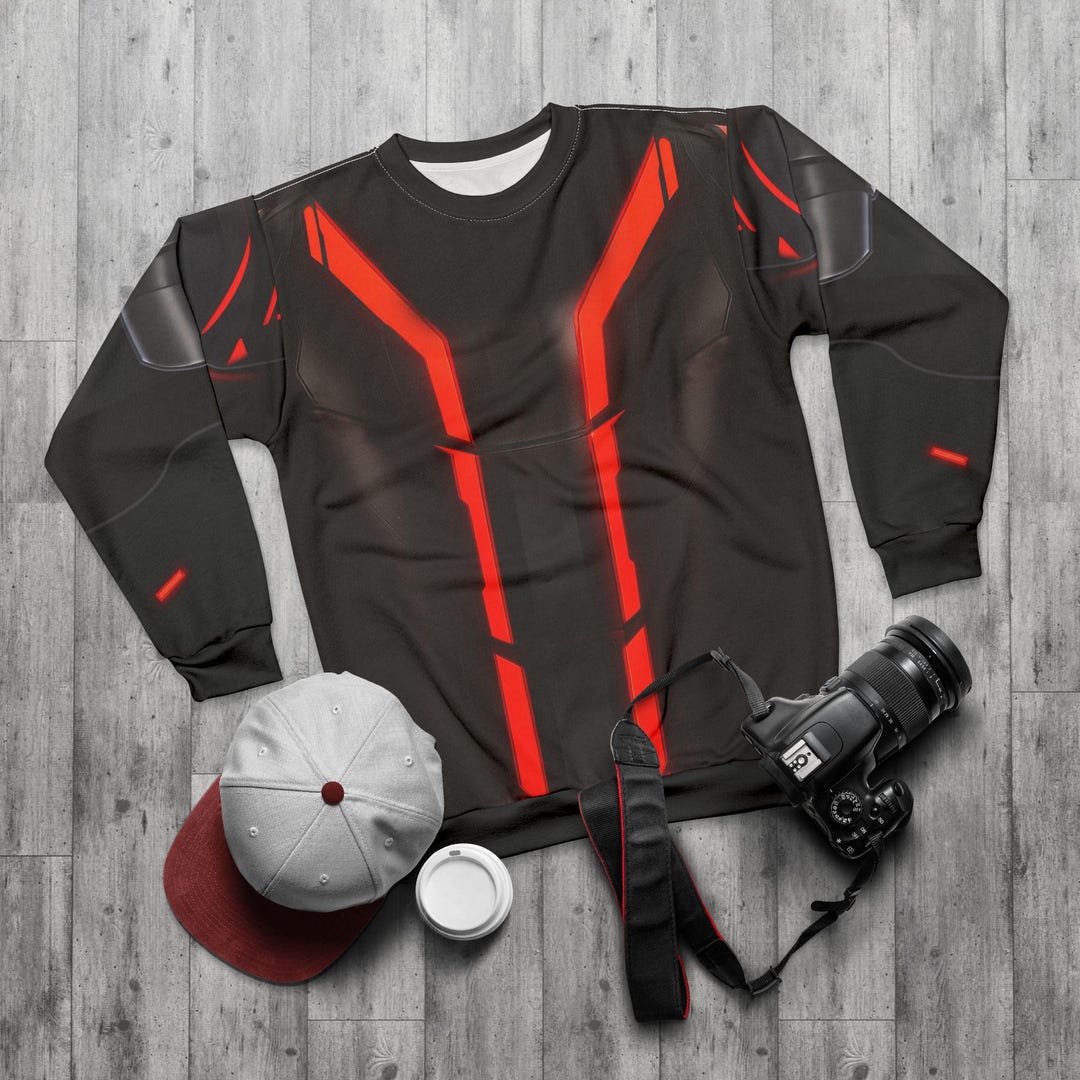 Tron Ares Costume, Red Circuitry Color Costume, Tron Ares Cosplay ...