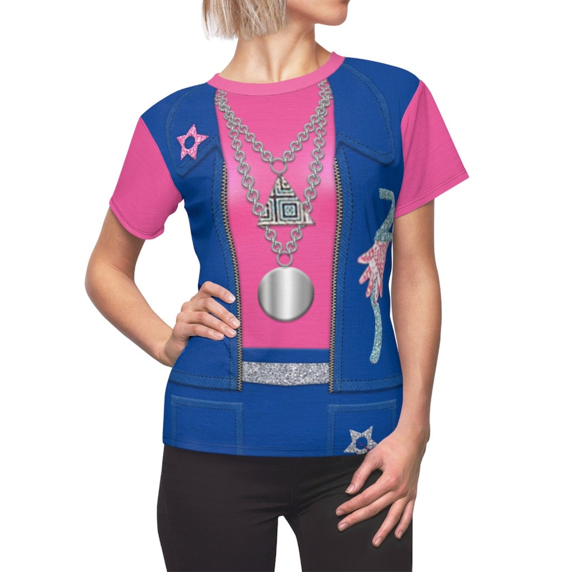 Zenon Costume Zenon Kar Pink and Blue Women Shirt Girl of | Etsy