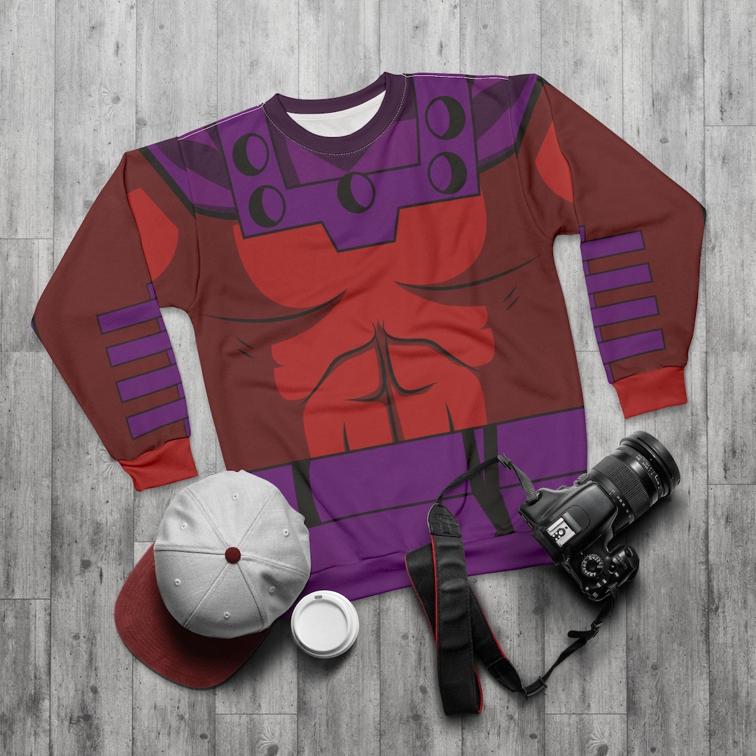 Magneto Long Sleeve Shirt, Mutant Human Costume, Comic-con Outfit ...