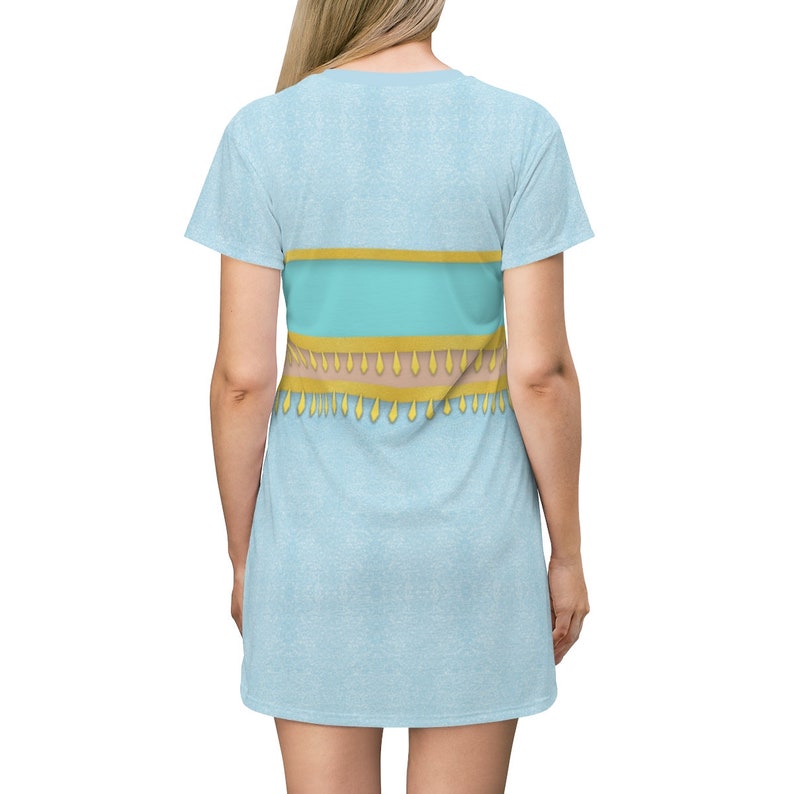 Jasmine Short Sleeve Dress Aladdin Costume Disneybound - Etsy