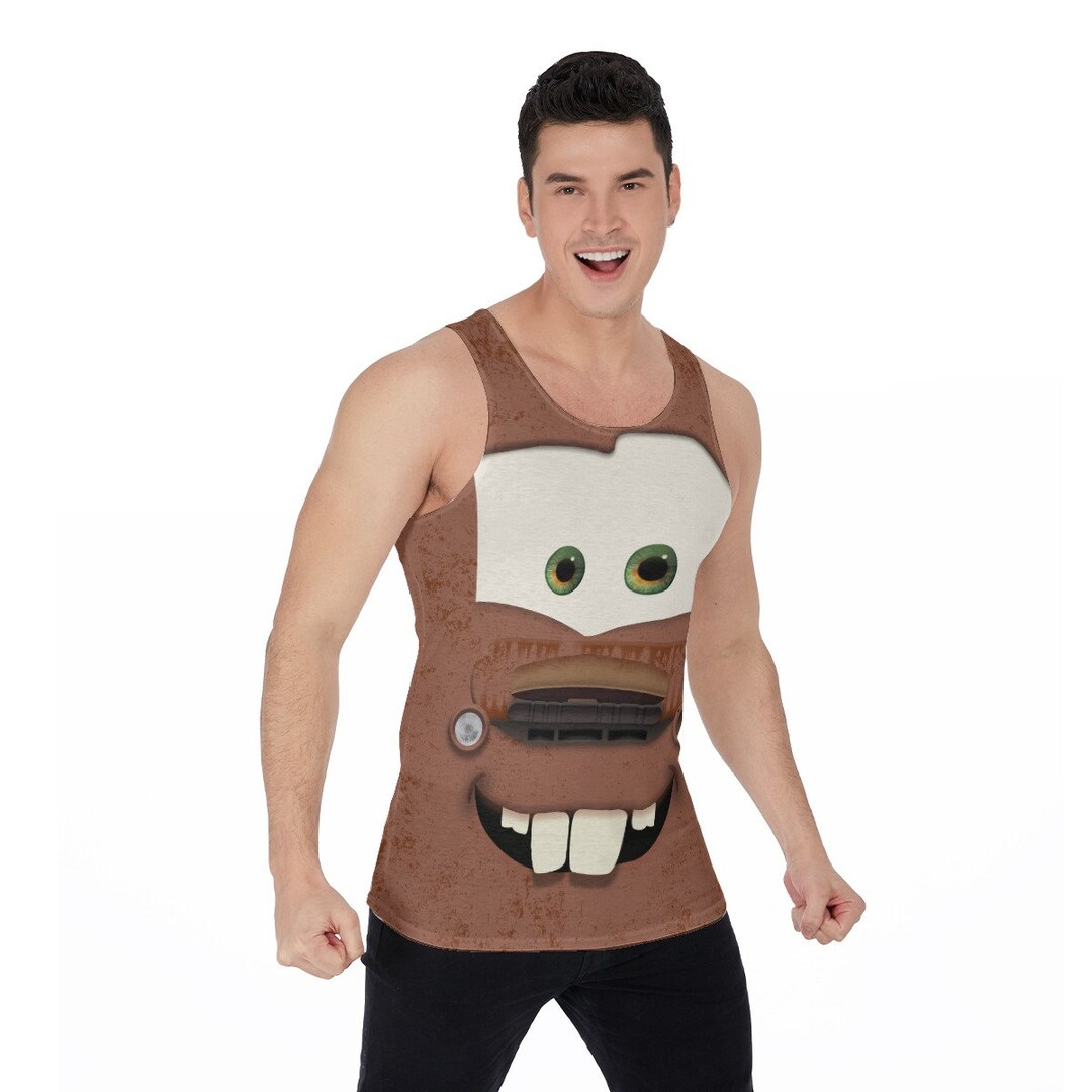 Mater Tank Top, Pixar Cars Animation Unisex Costume, Disney Running ...