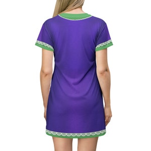 Disgust Pajamas Short Sleeve Dress, Inside Out 2 Inspired Costume ...