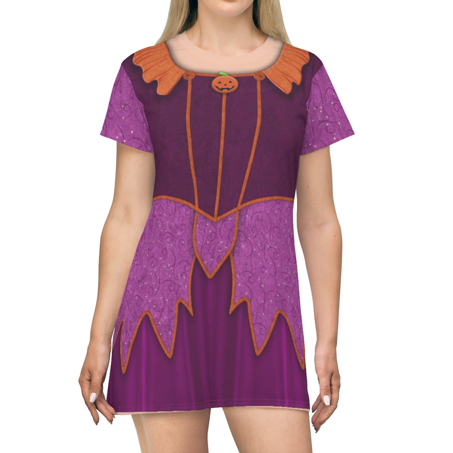 Minnie Mouse Not-so-scary Purple and Orange Dress Disney - Etsy